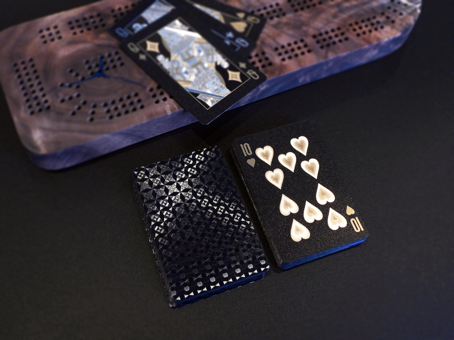 Luxury Black Playing Cards - Waterproof Gold and Silver Embossed ...
