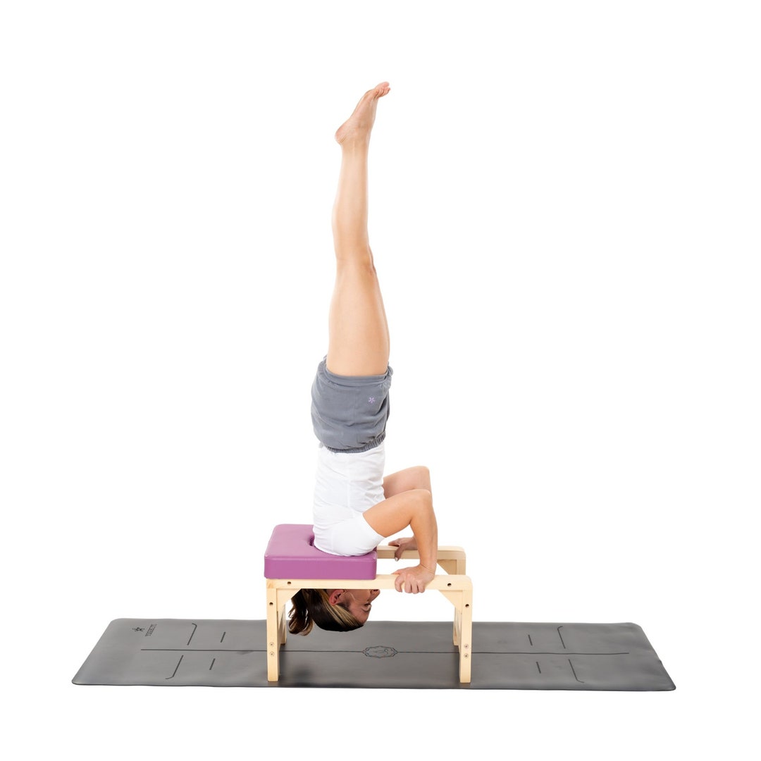 Yoga Headstand Stool/bench, Inversion Bench, Yoga Bench, Iyengar Yoga ...