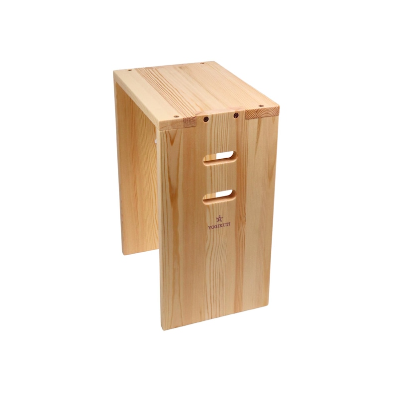 Iyengar Yoga Halasana Box- A: Wooden Yoga Bench, Support for Plough ...