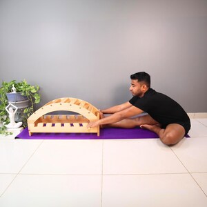 Yoga Viparit Dandasan Bench(small) for Backbending Asanas & Restorative ...