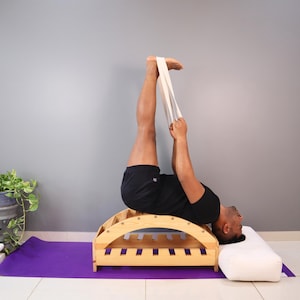 Yoga Viparit Dandasan Bench(small) for Backbending Asanas & Restorative ...