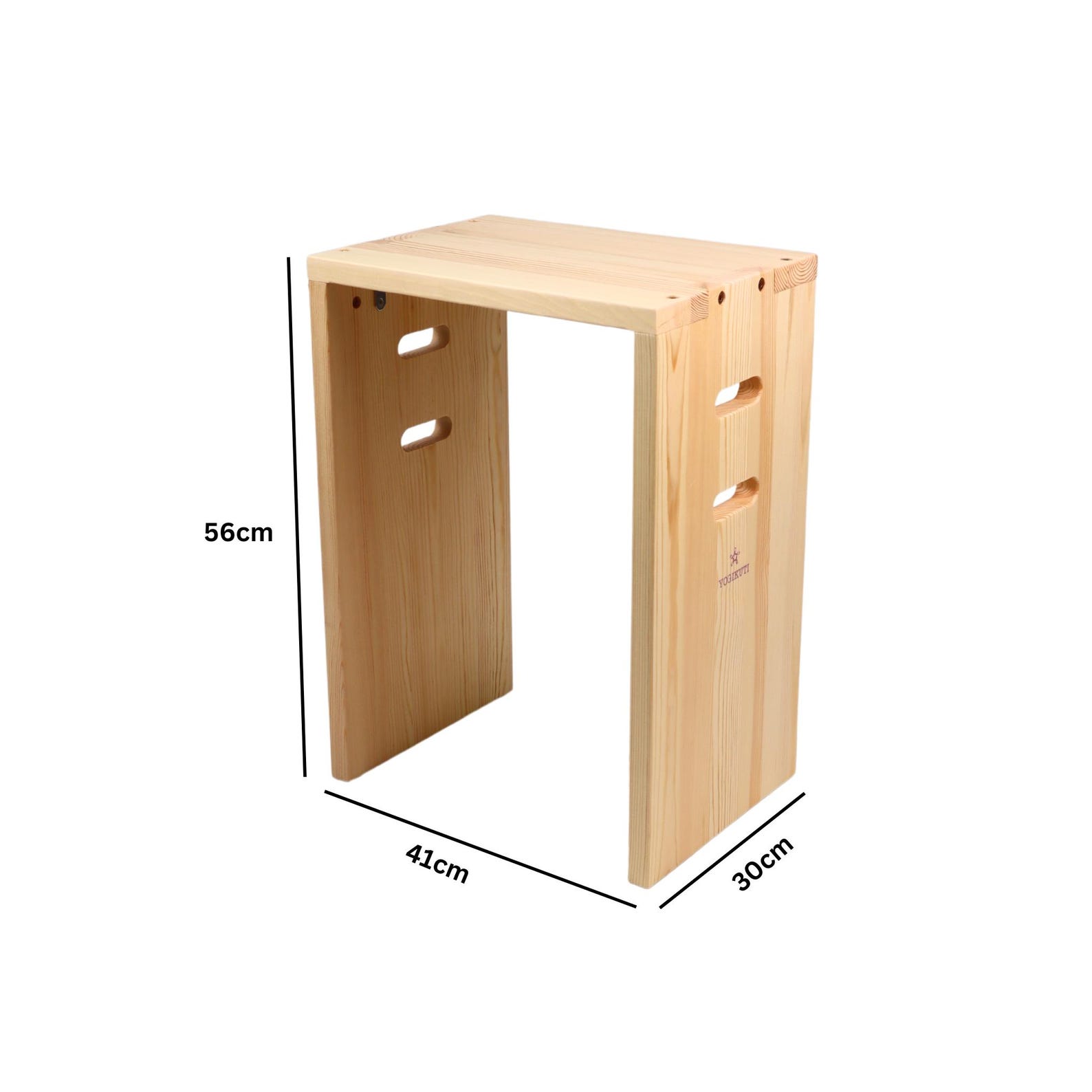 Iyengar Yoga Halasana Box- A: Wooden Yoga Bench, Support for Plough ...