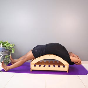 Yoga Viparit Dandasan Bench(small) for Backbending Asanas & Restorative ...