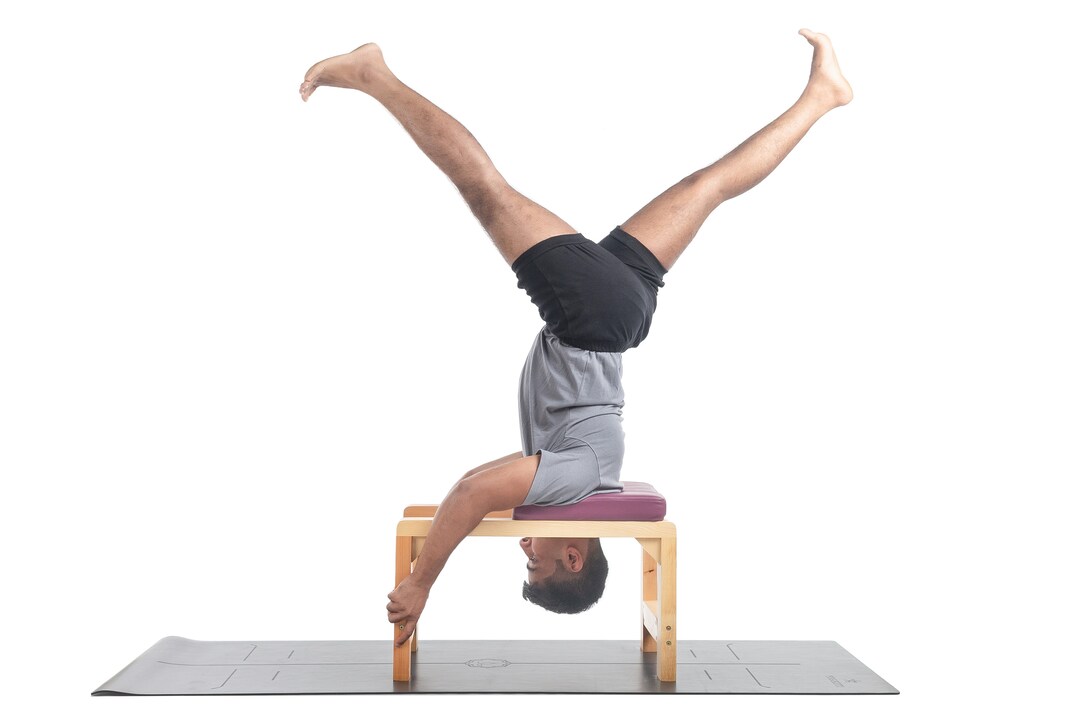 Yoga Headstand Stool/bench. Inversion Bench. Shirsasana Bench. Yoga ...