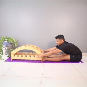 Yoga Viparit Dandasan Bench(small) for Backbending Asanas & Restorative ...