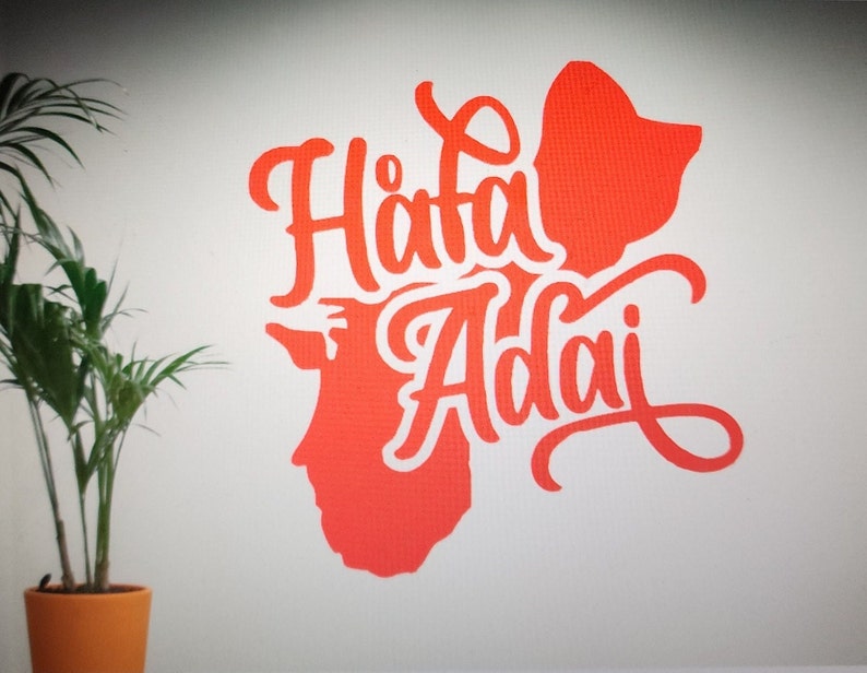 Hafa Adai/guam Map Vinyl Decals - Etsy