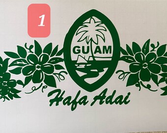 Guam Hafa Adai Decal - Etsy