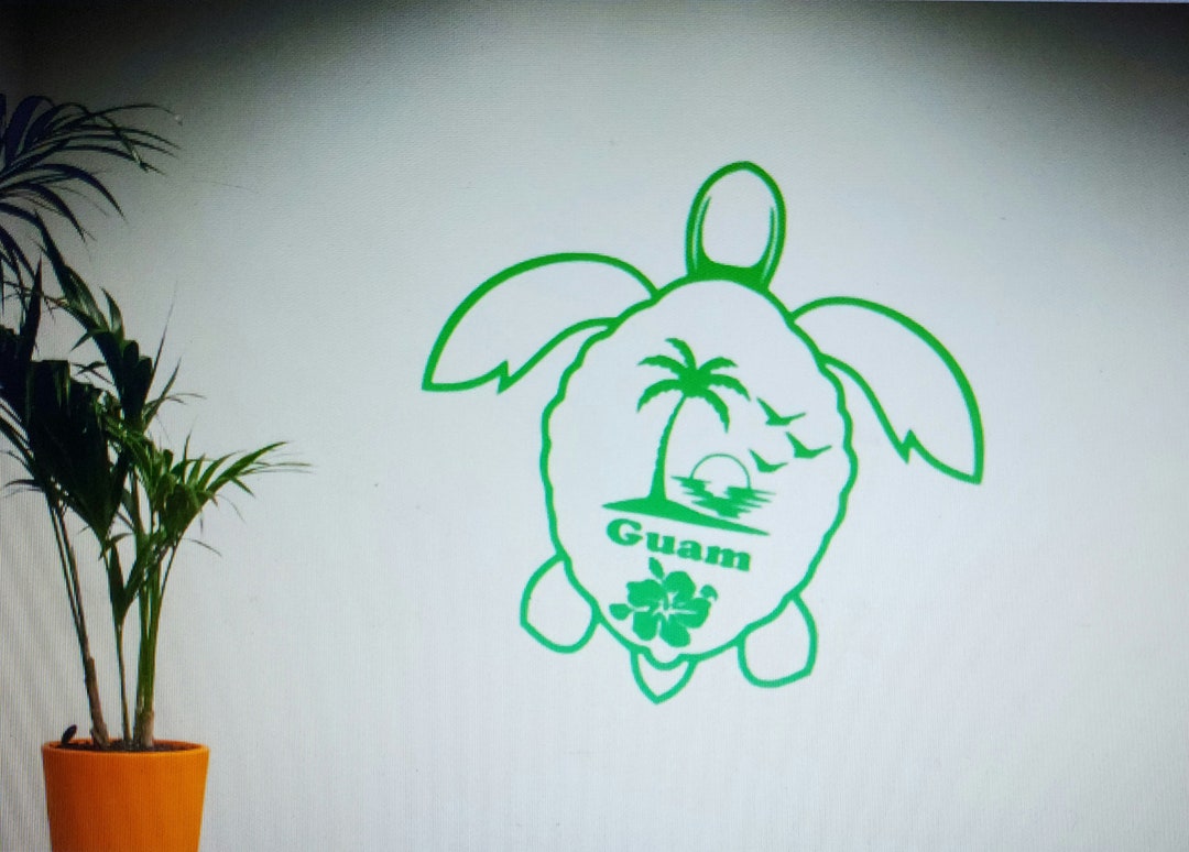 12/08/2023 New Guam and Floral Turtle Sea Turtle Hibiscus - Etsy