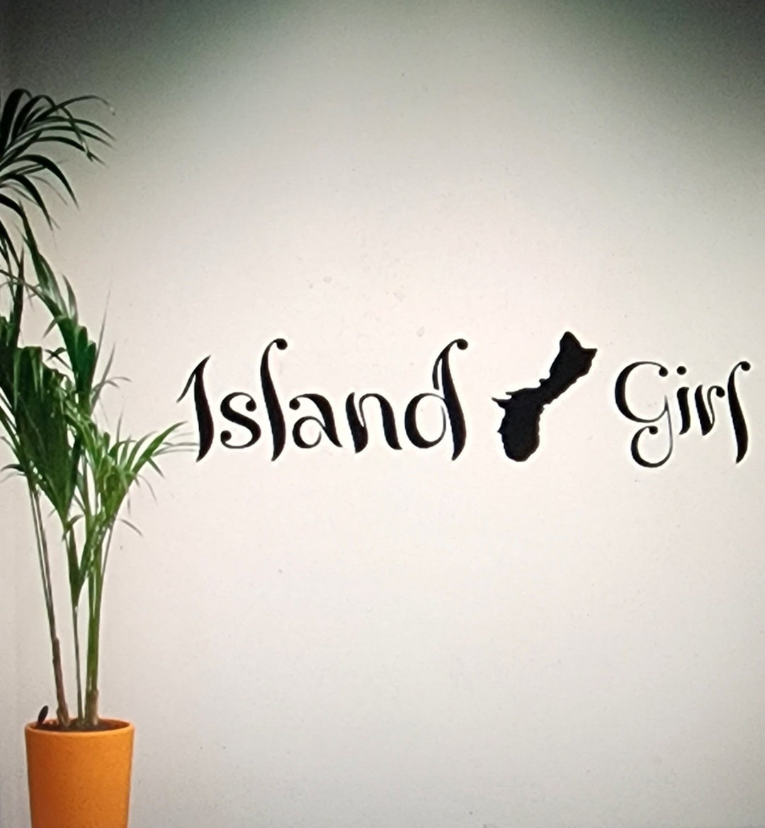 Island Girl and Guam Vinyl Decal Sticker - Etsy