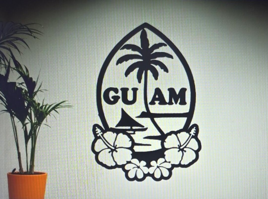New 5/19/2024 Guam Seal/hibiscus Flower DECALS STICKERS VINYL - Etsy