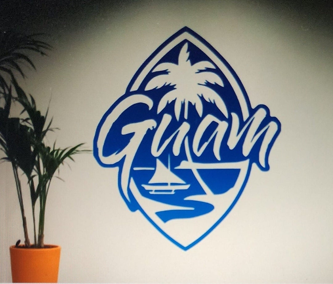New Guam Seal Floral Decal Vinyl - Etsy