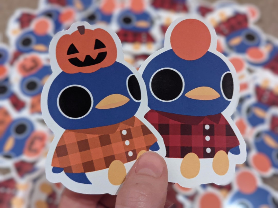 Cute Die Cut Blue Penguin Vinyl Stickers - Etsy