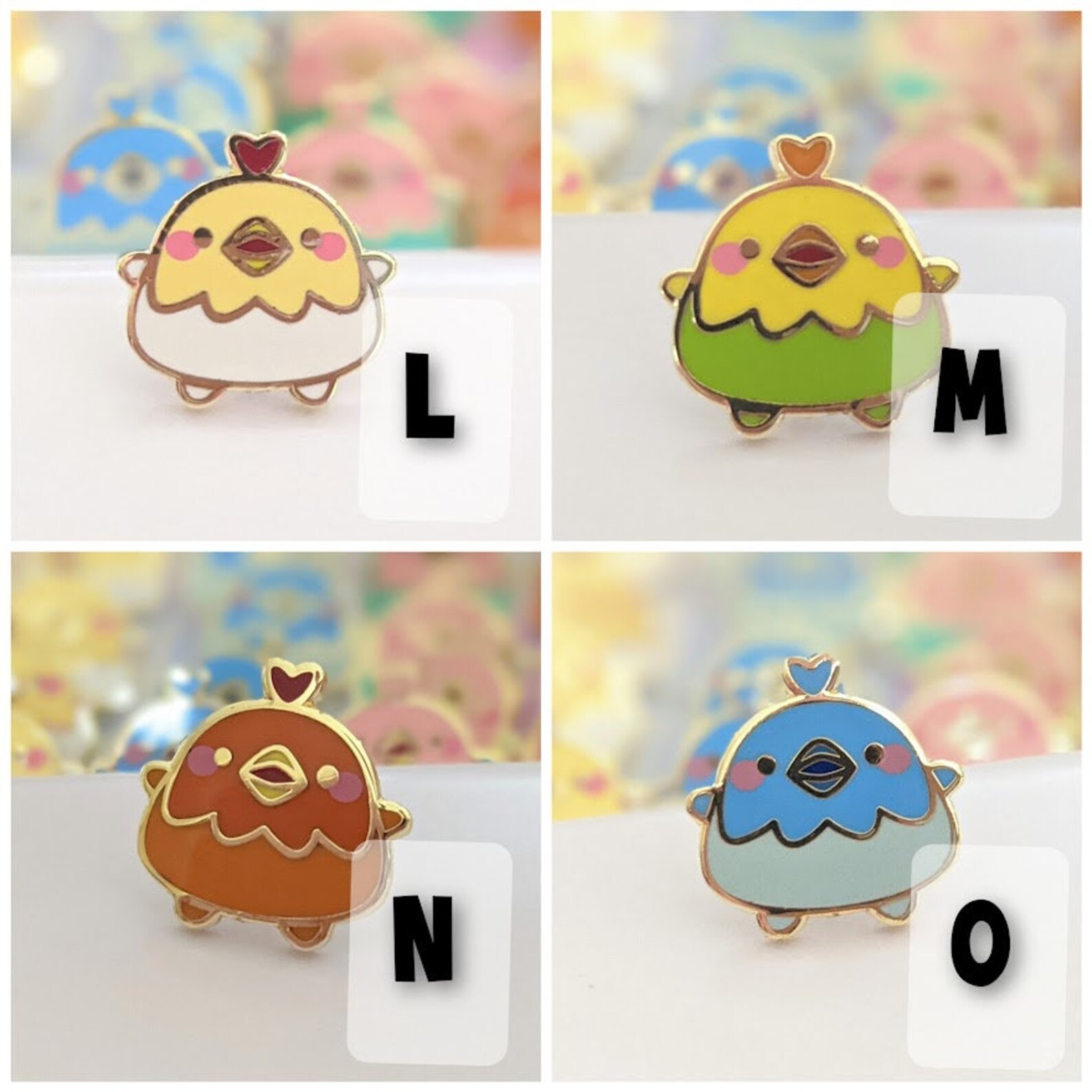 Cute Kawaii Animal TINY Enamel Pins - Etsy