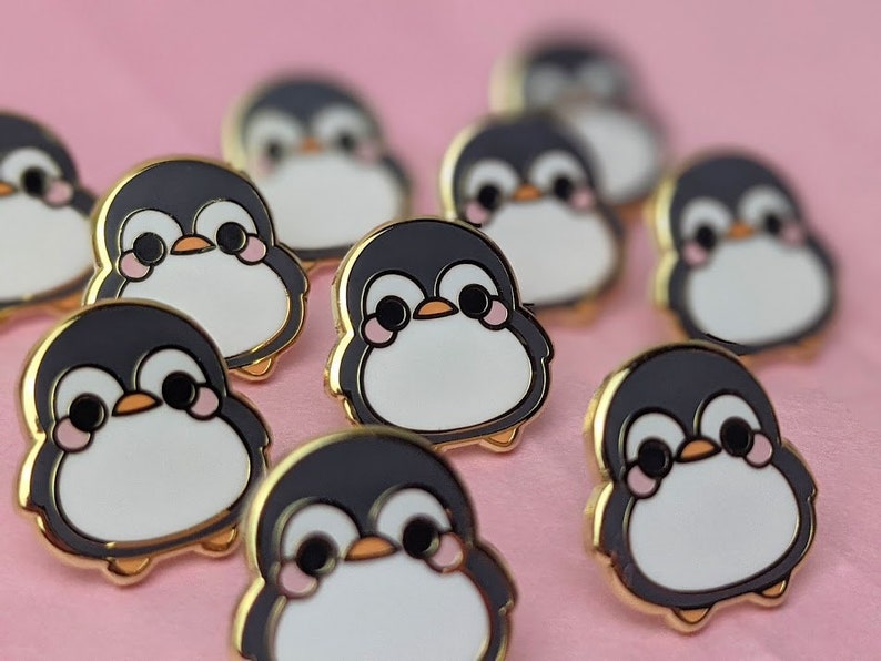 Cute Kawaii Animal TINY Enamel Pins - Etsy