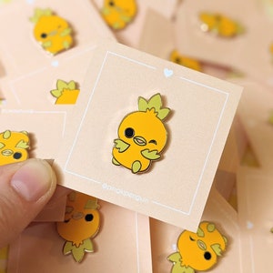 Cute Yellow Orange Chick Birb torchic Enamel Pin - Etsy