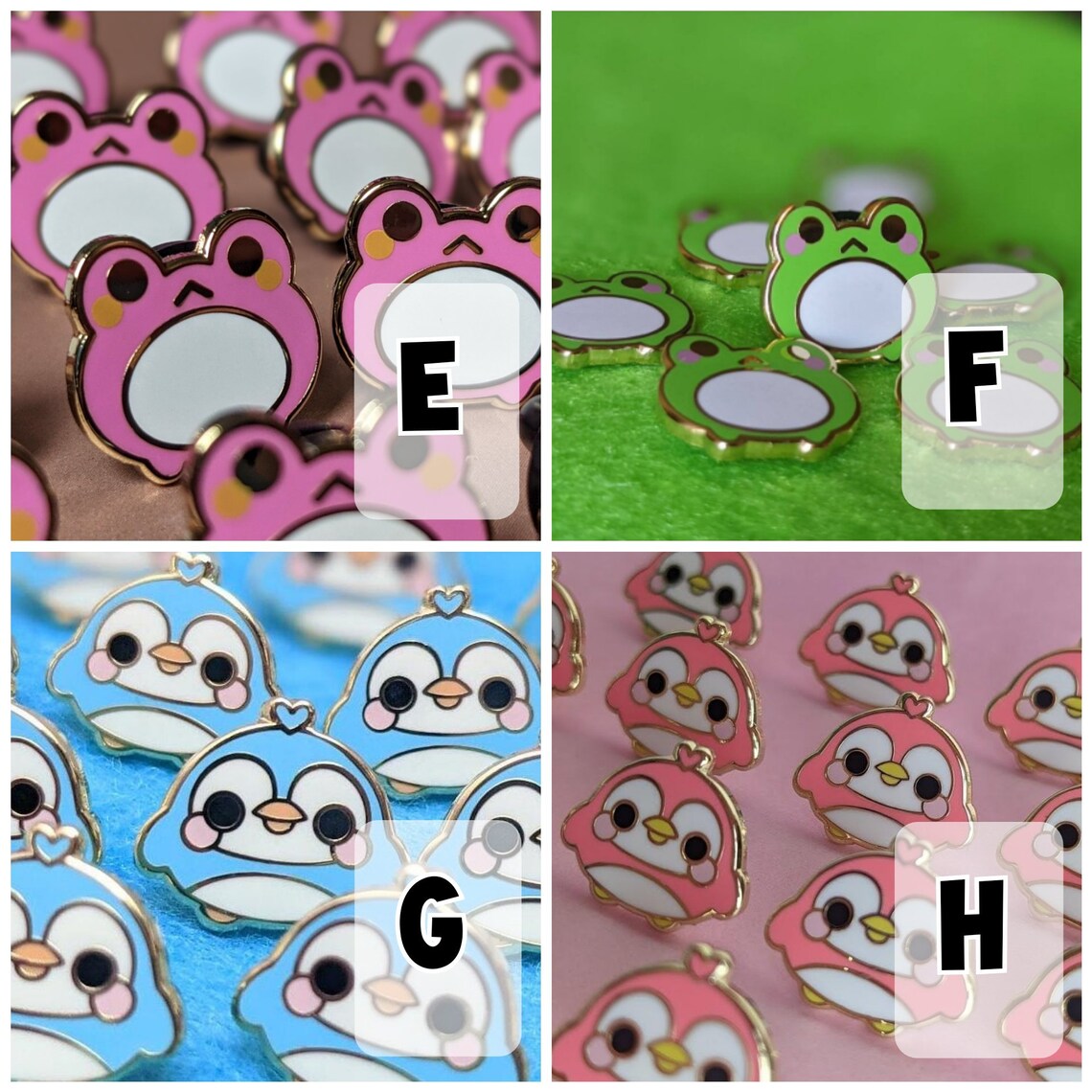 Cute Kawaii Animal TINY Enamel Pins | Etsy