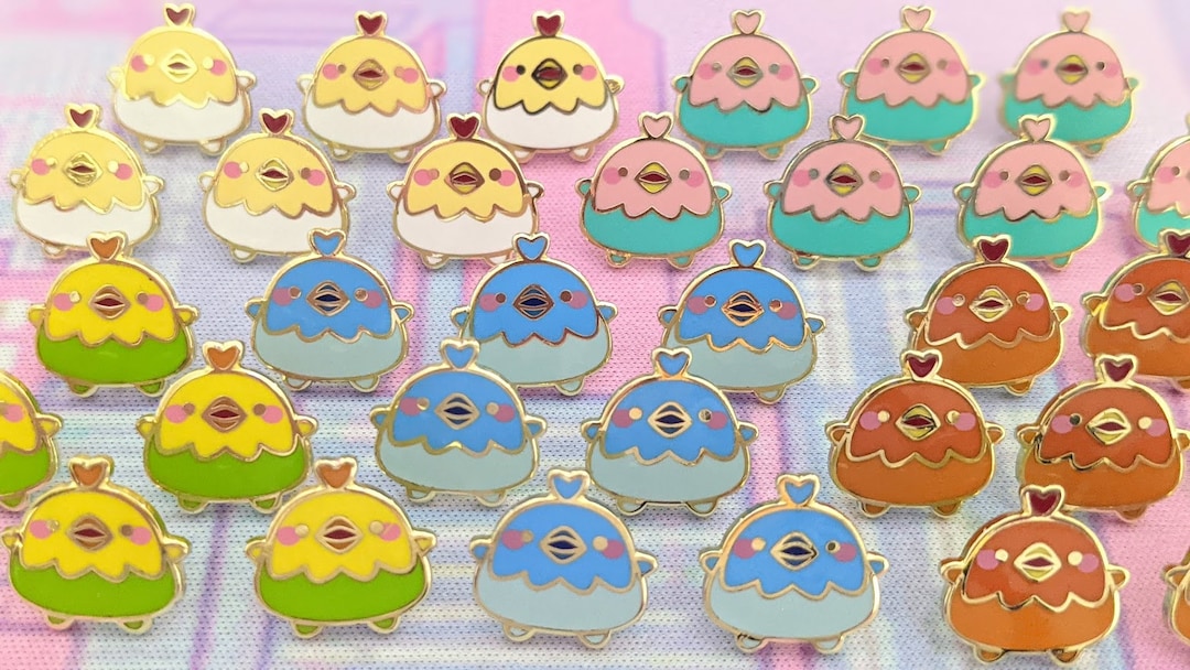 Cute Kawaii Animal TINY Enamel Pins - Etsy