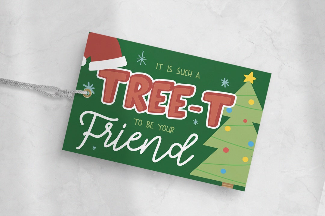 Christmas Gift Tag Template, Friend Gift Tag, Neighbor Gift Tag ...
