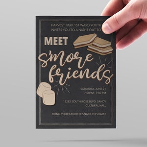 Smores Menu Template, S'mores Activity, Smores, Activity, Youth, Relief ...