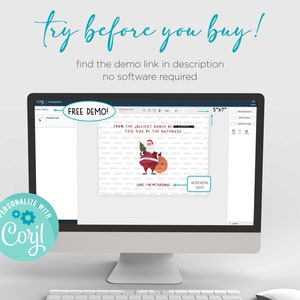Funny Christmas Card Template, Holiday Card Template, Christmas Card ...