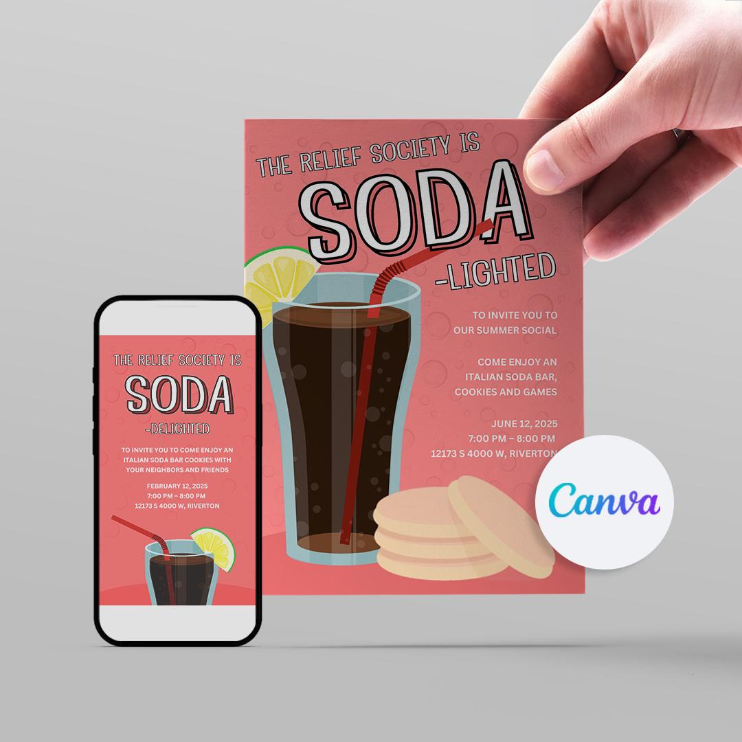 Soda Bar Menu Template Drink Bar Menu Youth Activity Idea Neighborhood ...