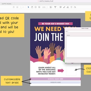 PTA Poster, PTA Flyer, Classroom Printable Handout Flyer, School and ...