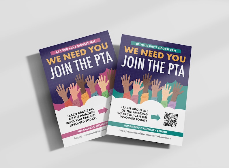 Join the PTA Flyer Template, School Volunteer Sign-up (digital Download ...