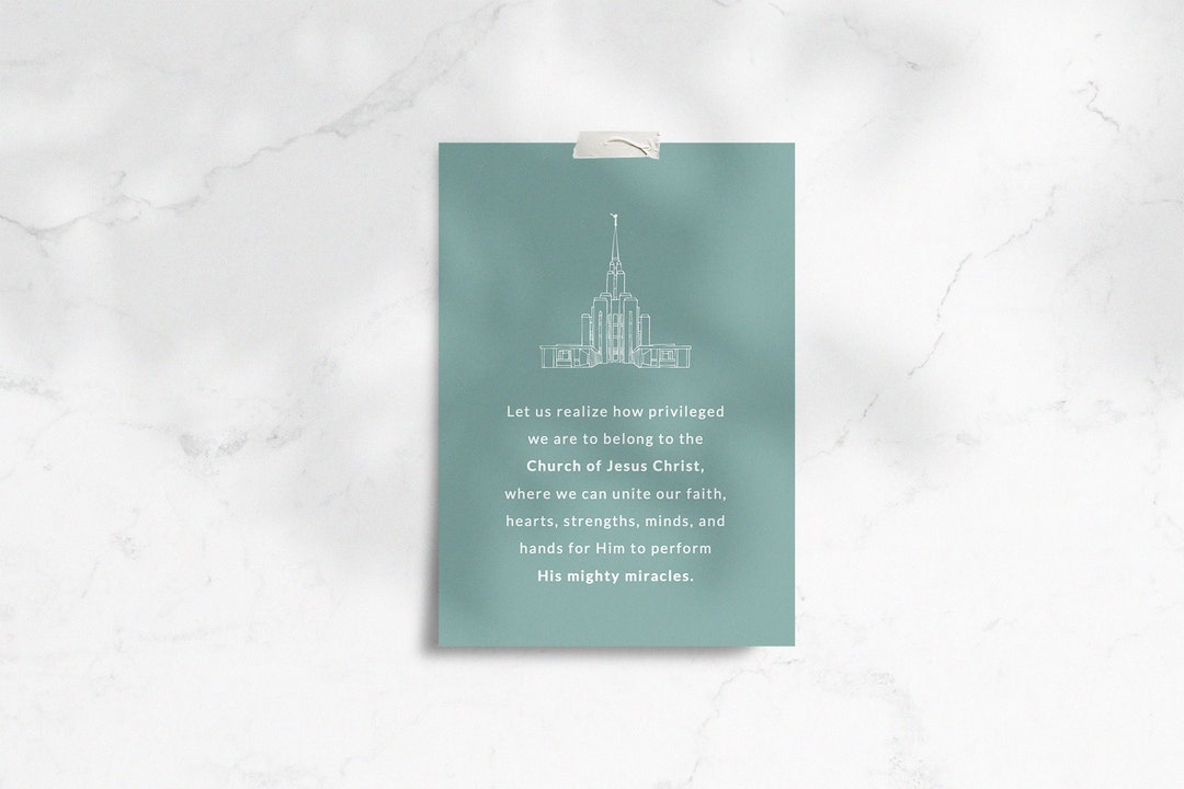 LDS General Conference Quotes, Printable, PDF 8.5x11 Printable, Relief ...