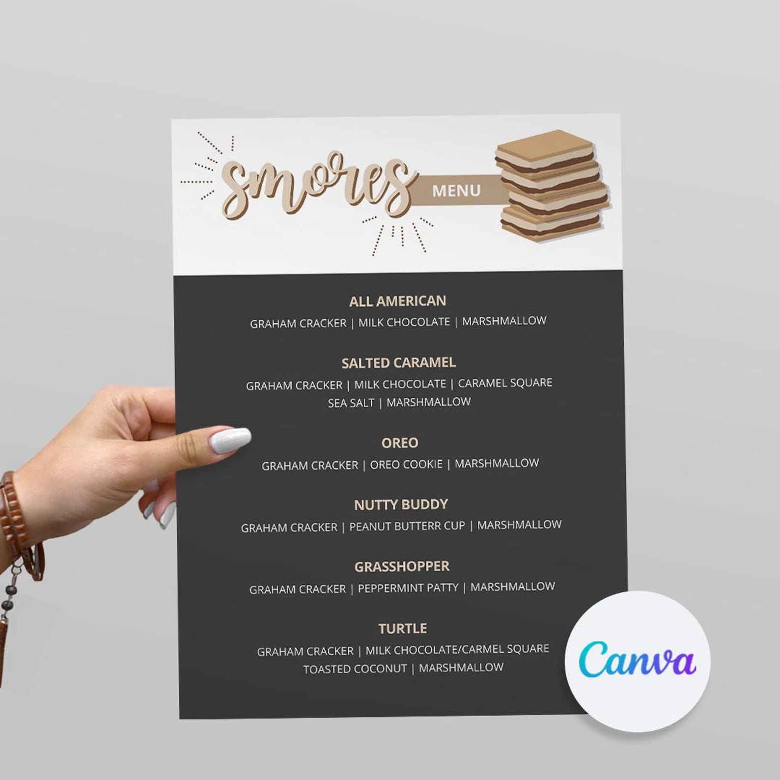 Smores Menu Template, S'mores Activity, Smores, Activity, Youth, Relief ...