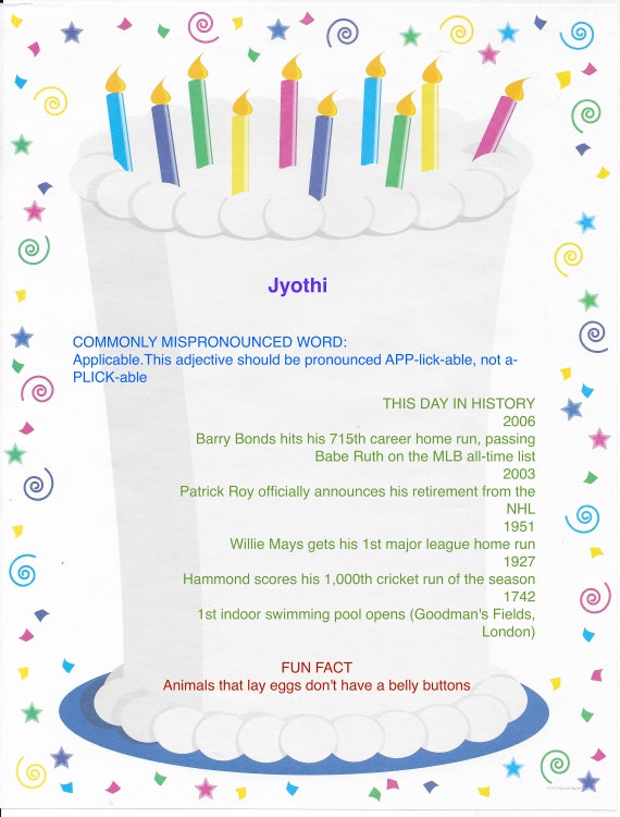 Custom Birthday Template | Etsy