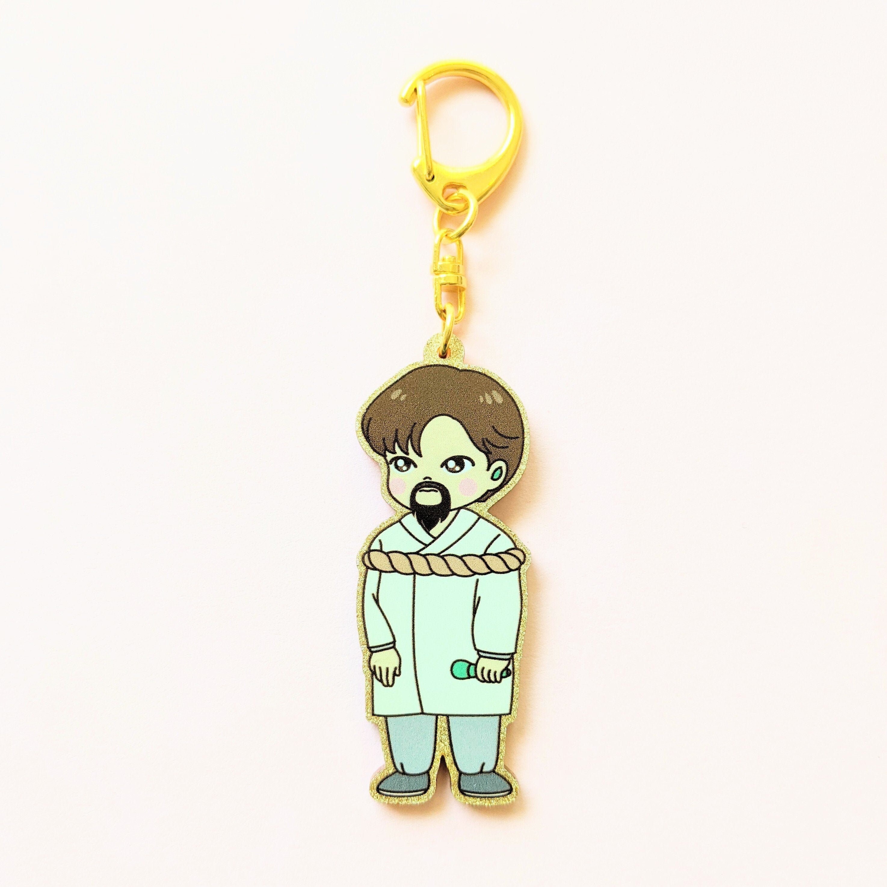 BTS V Taehyung Taechwita Acrylic Charm Keychain In Stock | Etsy