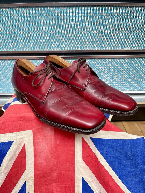 Beautiful Vintage 1960s Saxone cherry red/ox blood Ep… - Gem