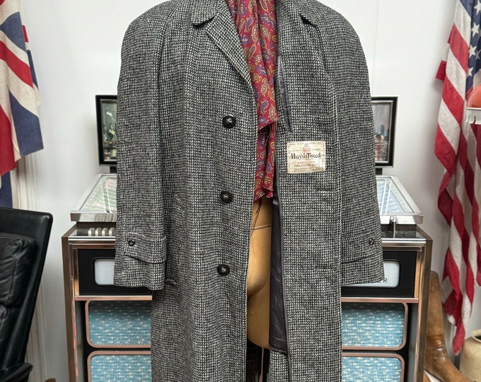 Vintage 1940s 50’s Wultex Union Made WW2 Era Harris Tweed Herringbone ...