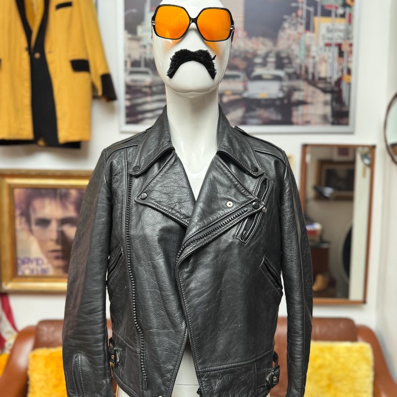 60s Leather Men Small - Etsy UK