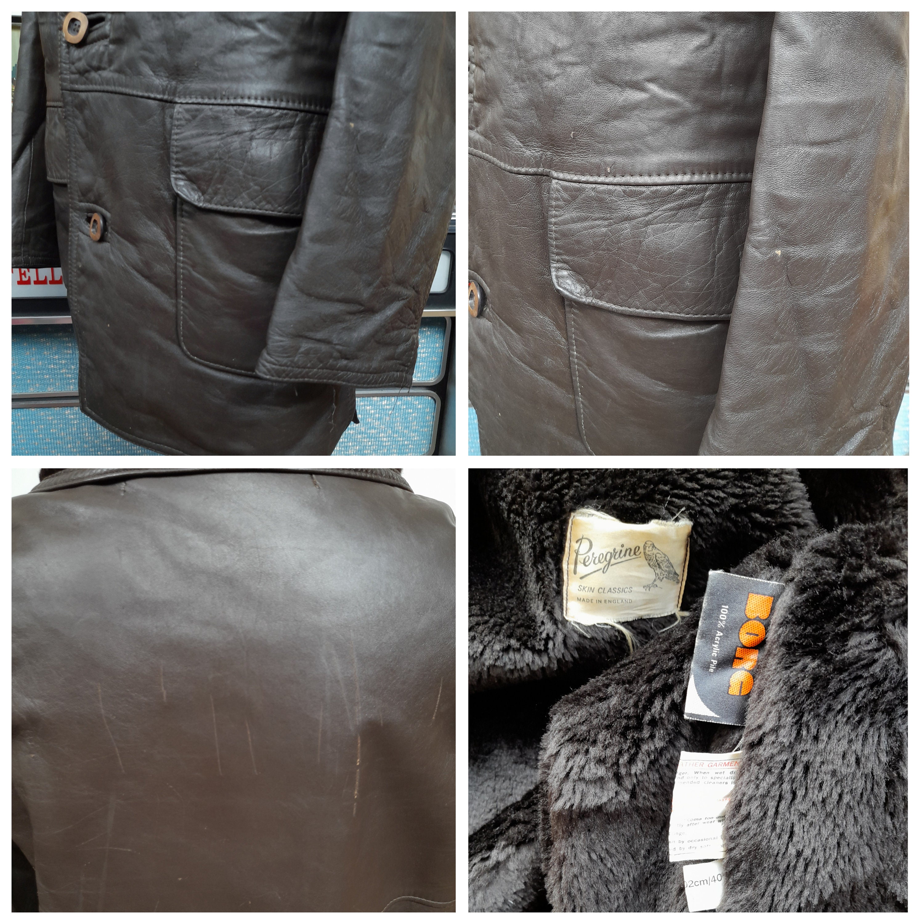 Vintage 1970s 70's Borg Acrylic Lined Brown Superfly Leather Shaft ...
