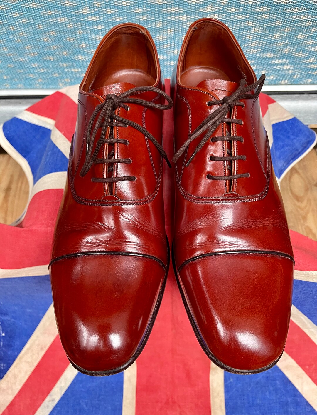 Vintage 1970s Hand Lasted Beautiful Conker Brown Leather Barker Novas ...