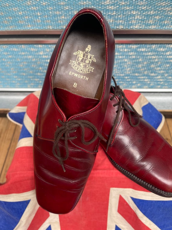 Beautiful Vintage 1960s Saxone cherry red/ox blood Ep… - Gem