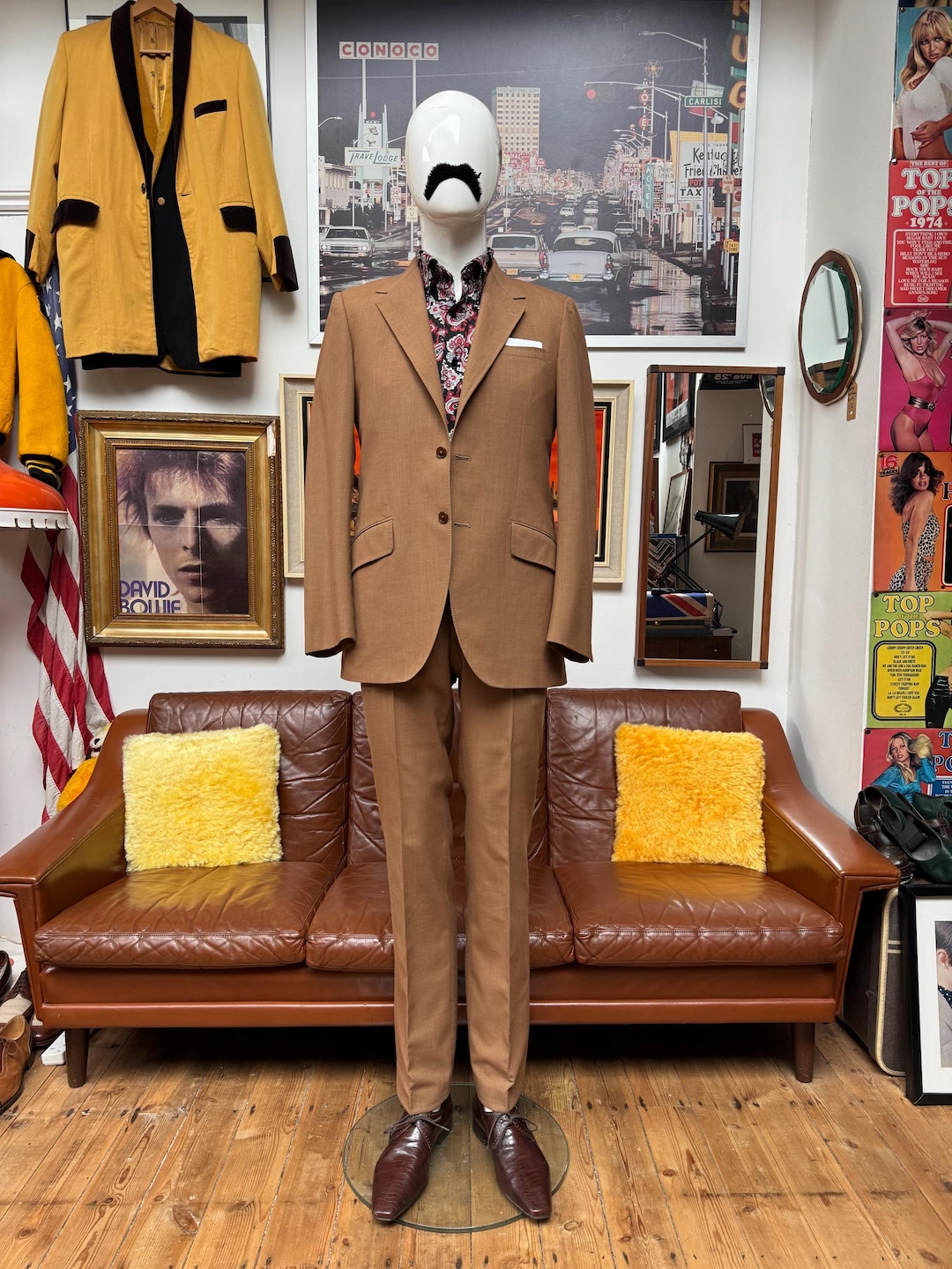Stylish Vintage Late 1960s Early 70s Jaeger London Trevira Wool Tonic ...