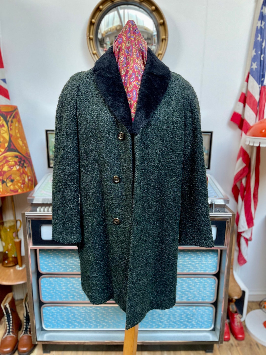 Beautiful Vintage Late 1950s Early 70s Hardy Amies Hepworths Faux Fur ...