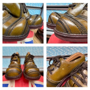 Amazing Vintage 1970s 70's Olive Coloured,heavy Black Stitching Glam ...