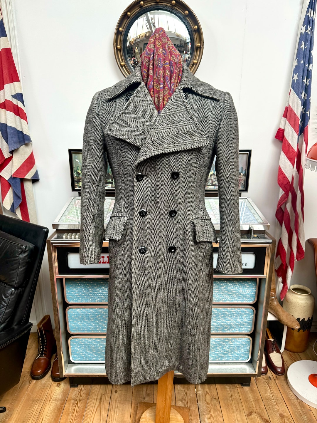 RARE Vintage Late 1960s 60s Dandy Regency Style Take Six Herringbone ...