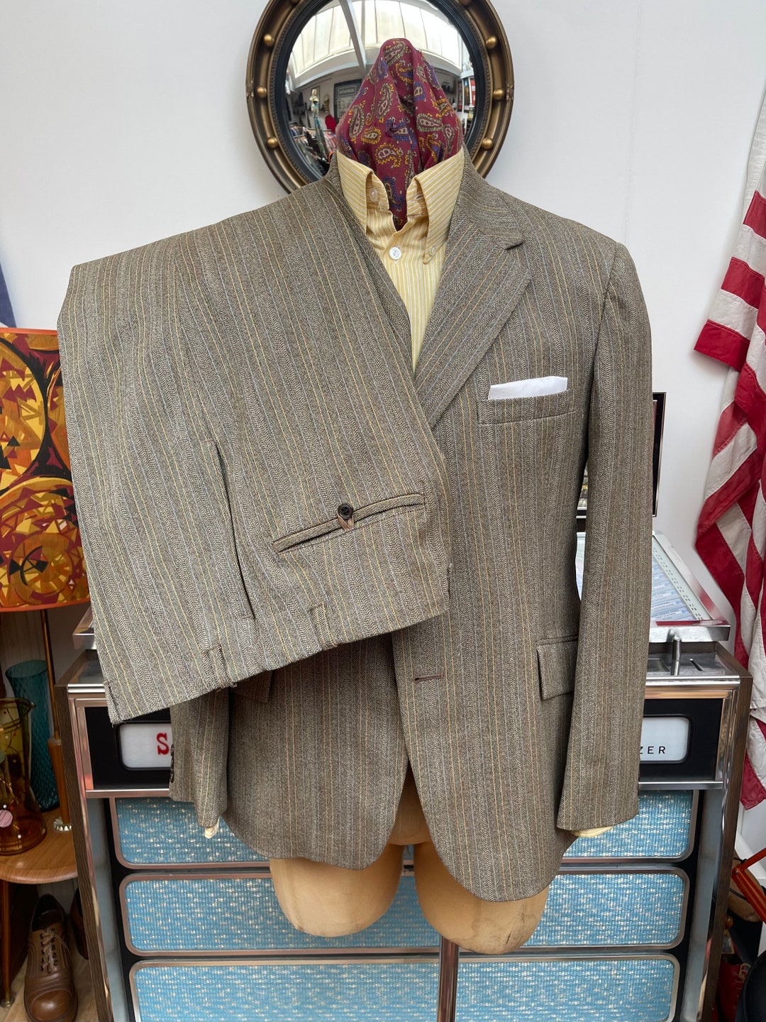 Superb Vintage Late 1960s Dandy Sartorial Sharpe Regency Pure Wool 3 ...