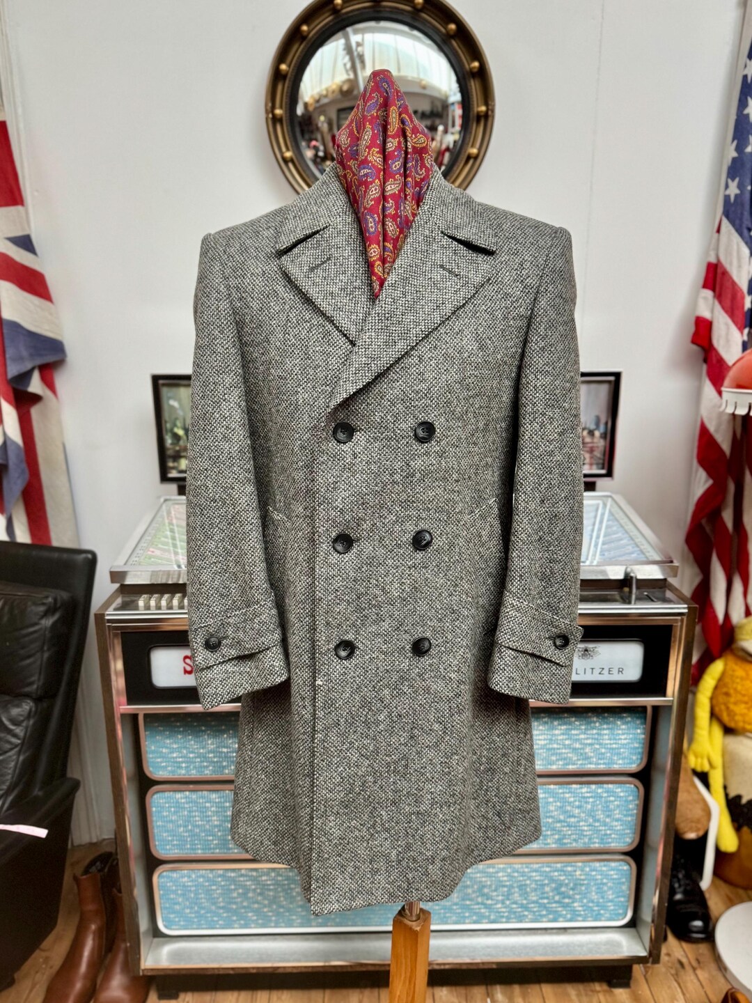 Vintage Late 1960s Early 70s Varteks International Pure New Wool Double ...