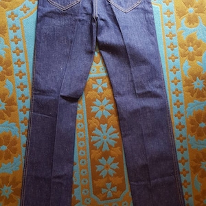 Vintage Deadstock Late 1970s Early 80's BNOS Dark Blue Drain Pipe Slim ...