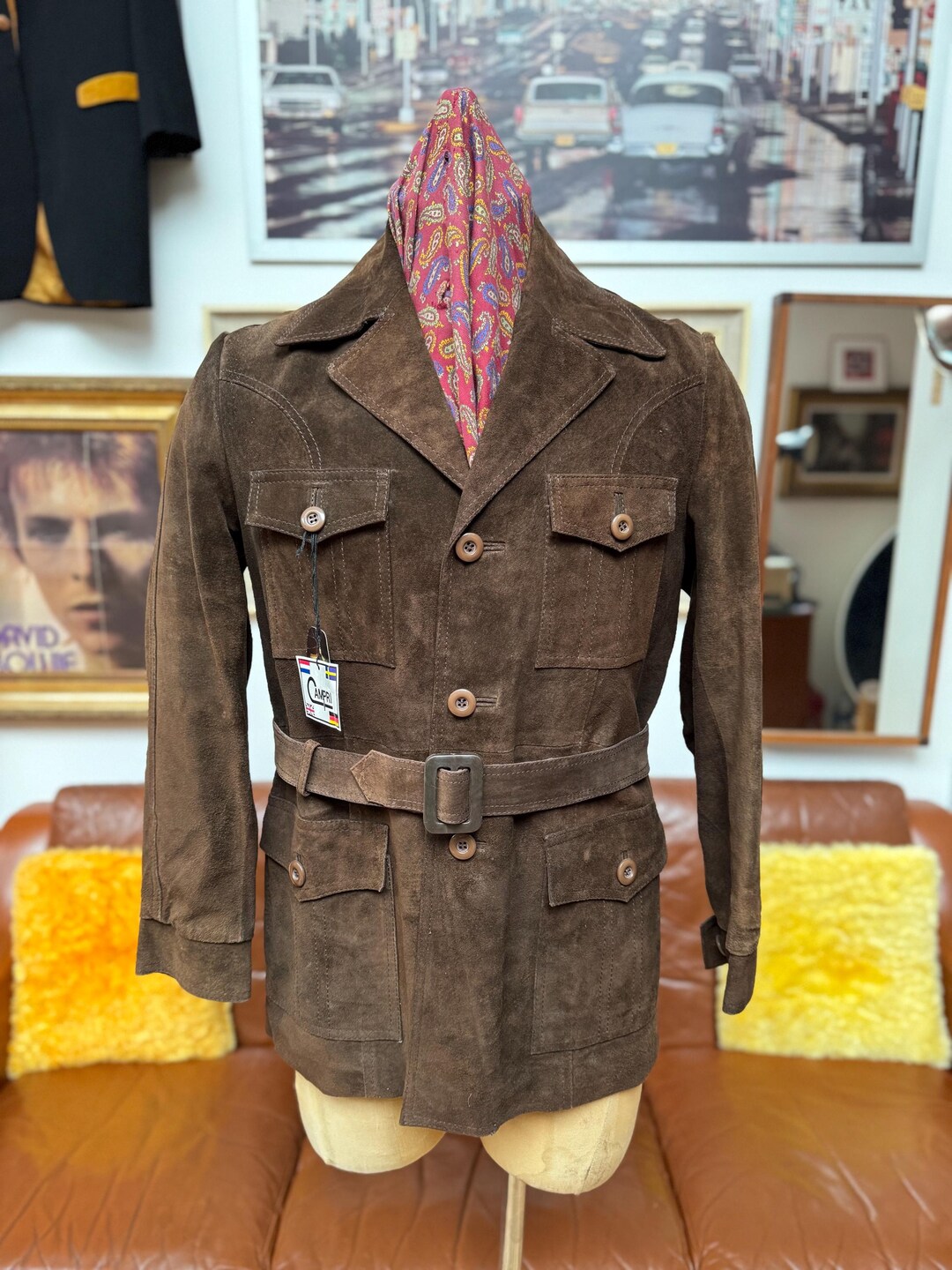 Vintage Late 1960s Early 70s Deadstock Lightly Marked Campri Dandy Mod ...