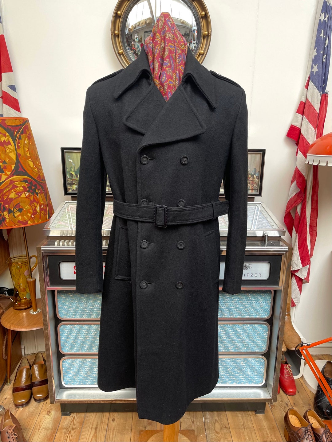 Stylish Vintage Late 1960s Early 70s Dandy John Collier Black - Etsy