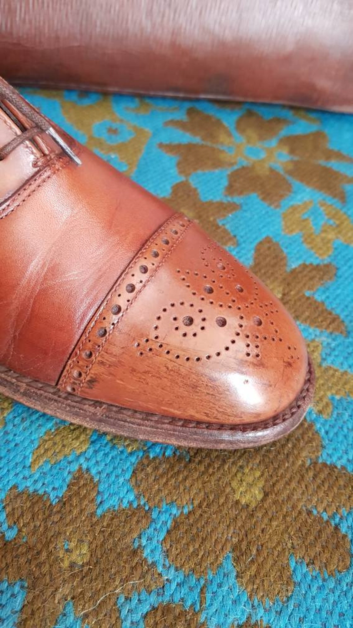 Vintage 1970s 80's Loake Higham hand stitched sole brown | Etsy