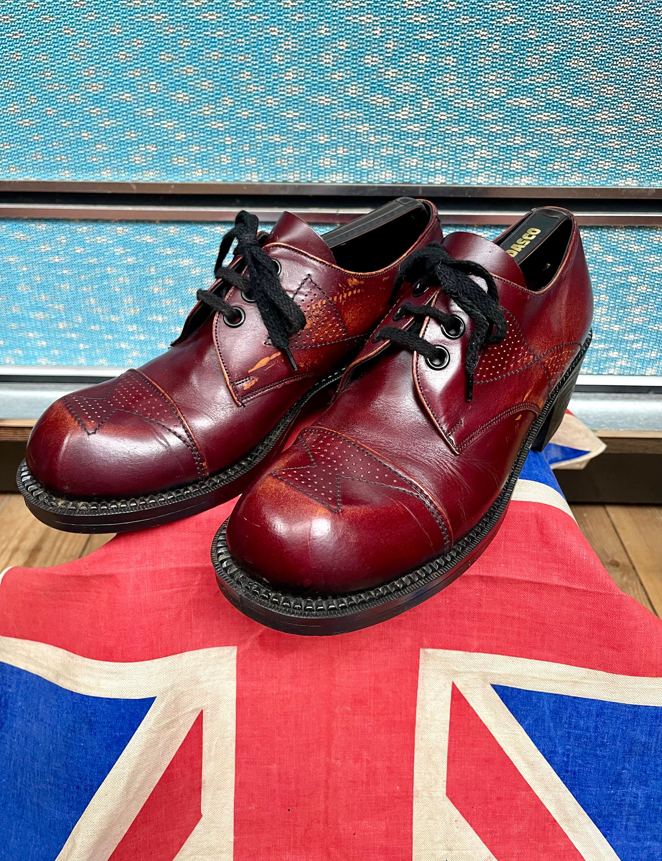 Fab Vintage 1970s 70’s Cherry Red Oxblood Glam Rock Suedehead Northern ...