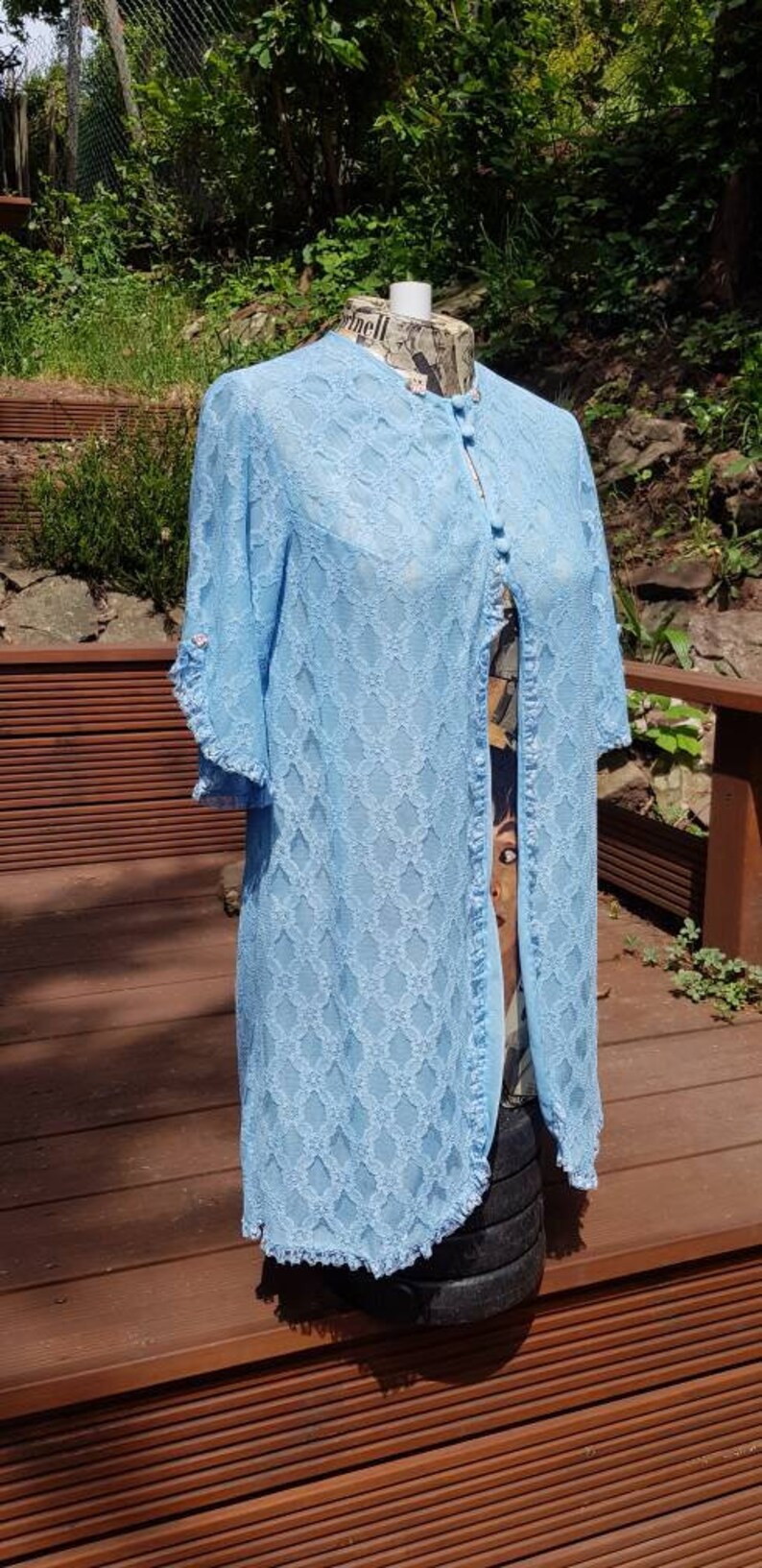 Vintage 1960s 60's Pippa Dee Double Layered Chemise Baby Blue Saucy 4 ...