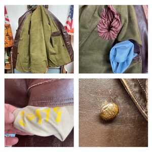 Vintage 1950s to 70s Soft Brown Horsehide Possibly Double Breasted ...